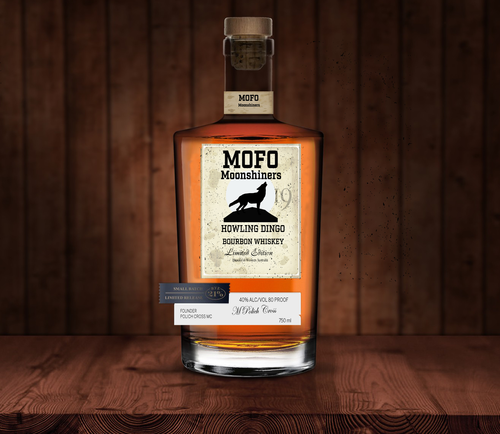 Howling Dingo ~ Smooth Bourbon Whiskey - Mofo Moonshiners